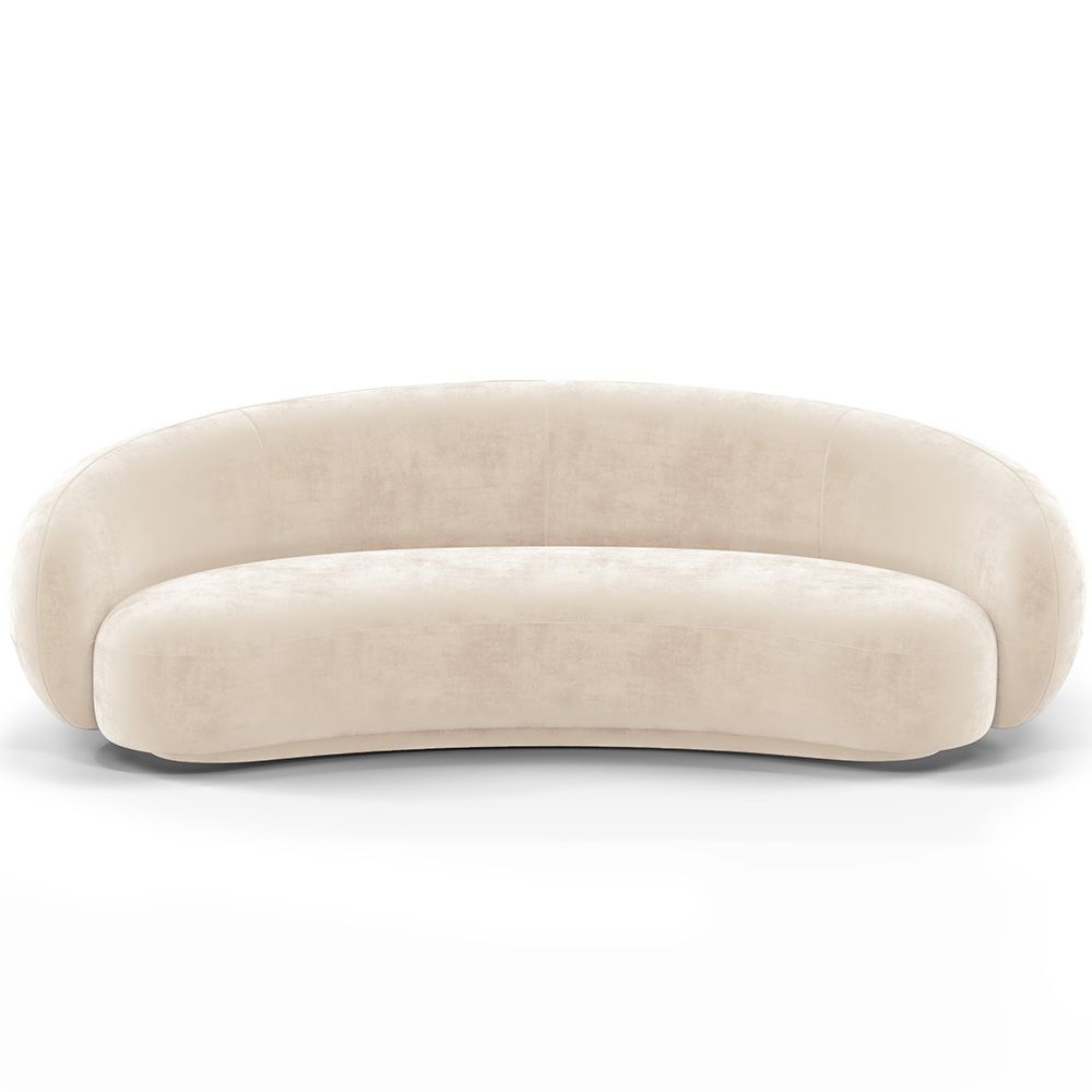 Acquista Divano Curvo in Velluto - 3/4 Posti - Nathan in Italia | MyFaktory